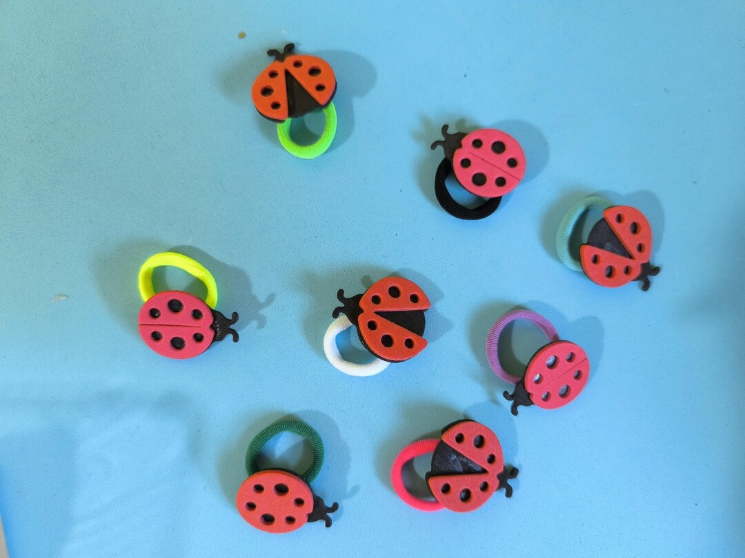 Elastic Hair Clips for Girls With Ladybugs - Etsy