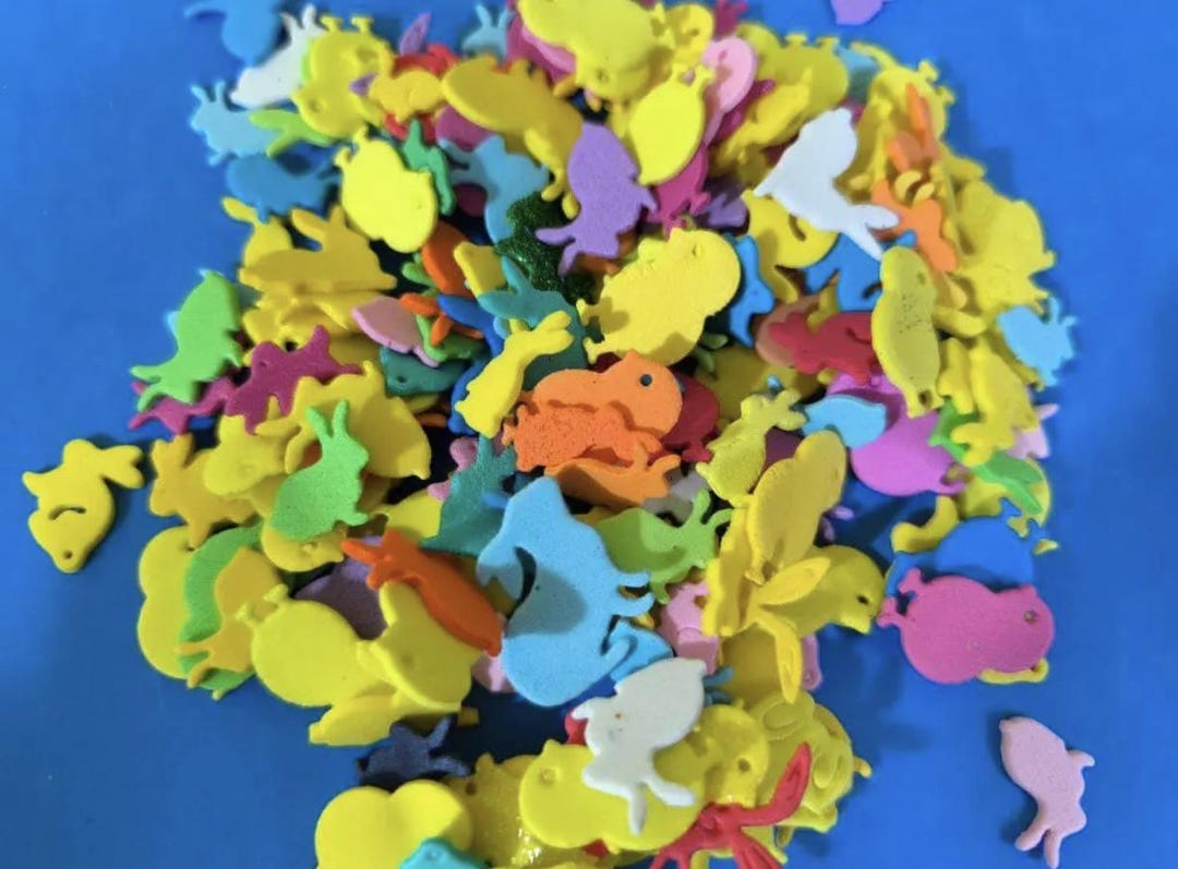 Die-cut Bunnies and Chicks in Eva Foam Rubber - Etsy