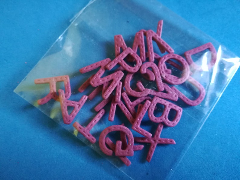 Alphabet Letters in Block Letters 1 Cm in Eva Foam Rubber. - Etsy