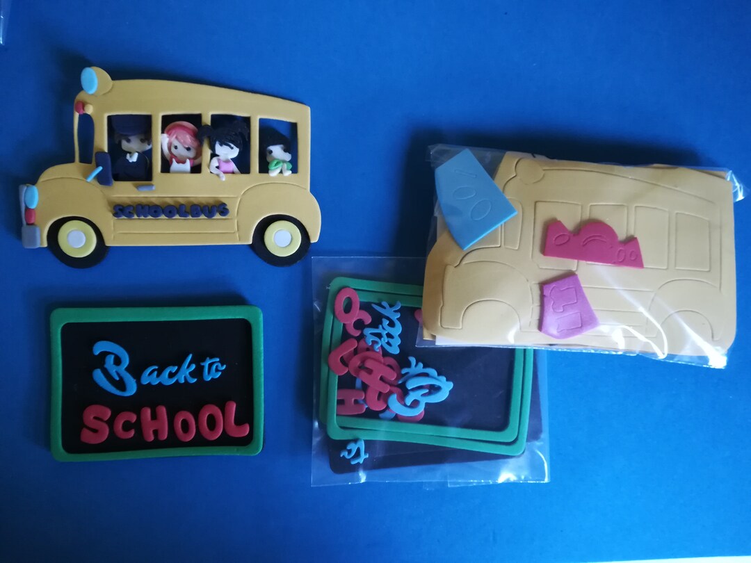 10 Die-cut Kits in Fommy, Foam, EVA Rubber to Make School Buses ...