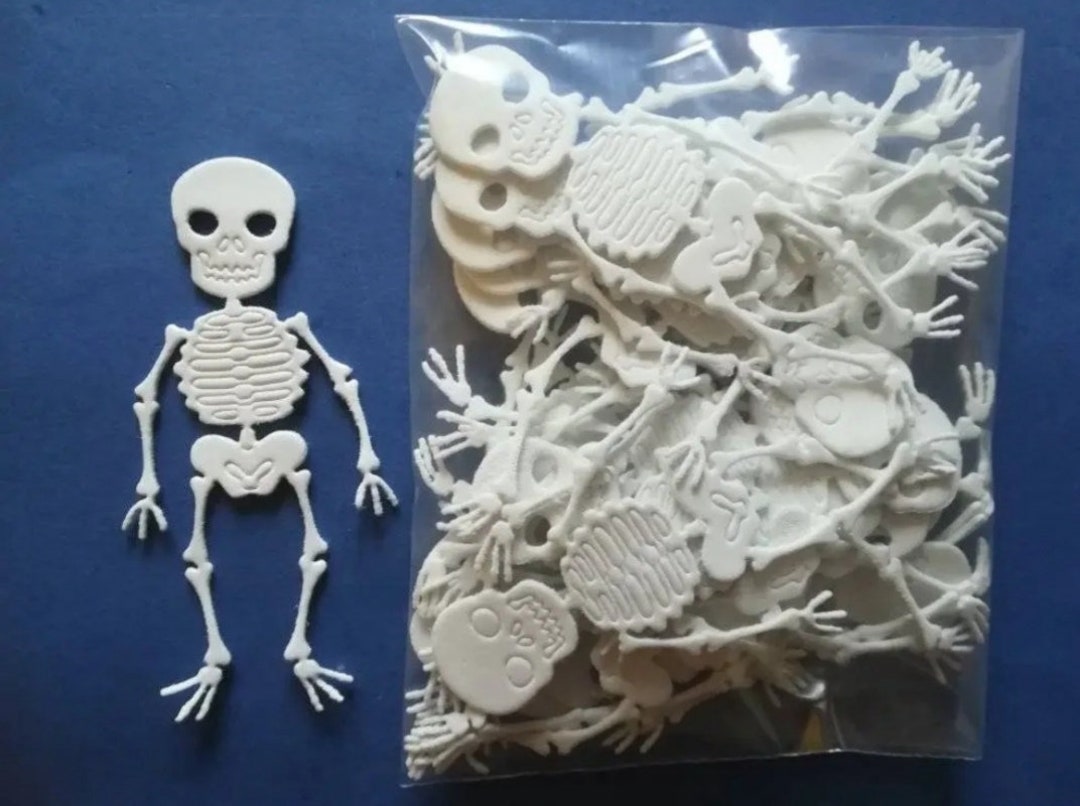 25 Die-cut Skeletons in Fommy Foam Eva Rubber - Etsy