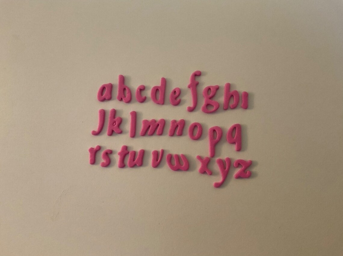 Lowercase Cursive Alphabet Letters in Eva Foam Rubber. - Etsy
