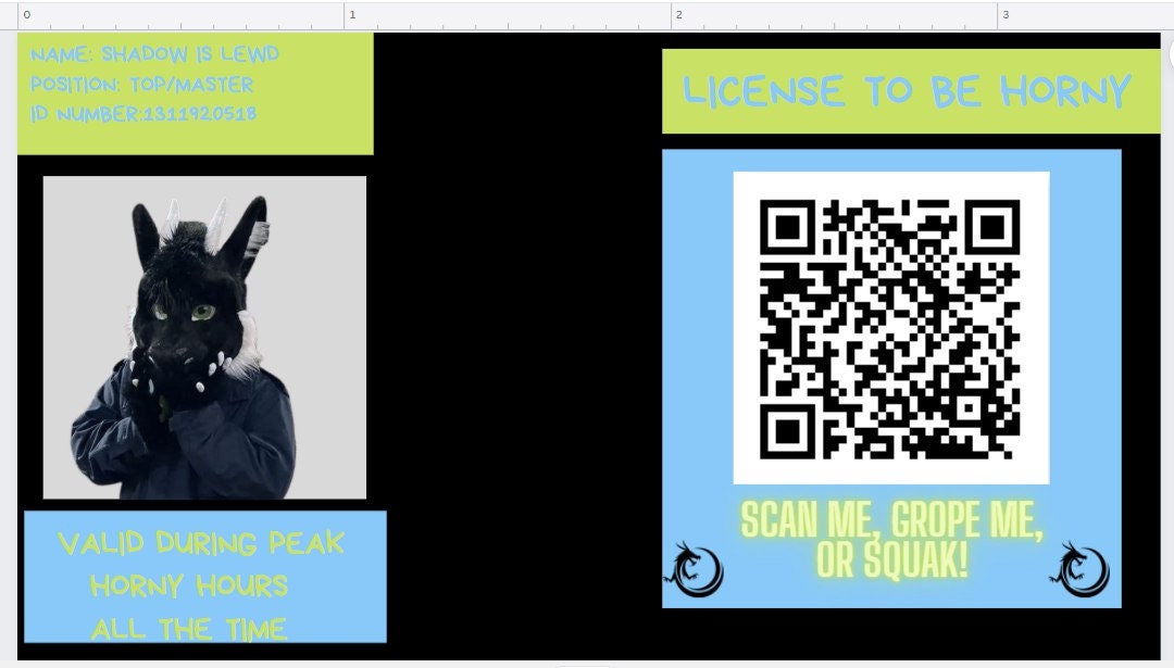 Furry License - Etsy