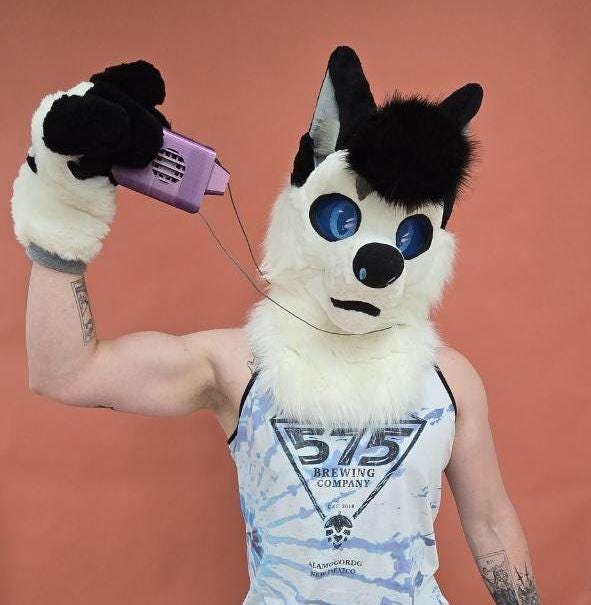 Fursuit Fan: Rechargeable Handheld Fan With Cover - Etsy