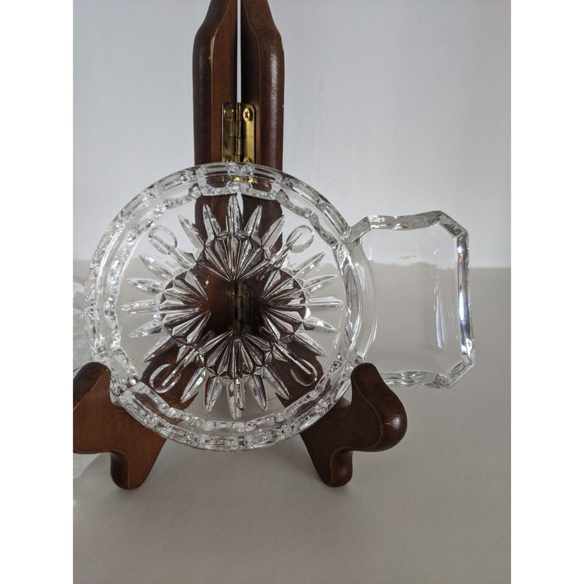 Vtg Shannon Crystal by Godinger Freedom Pattern Crystal Coaster Spoon ...