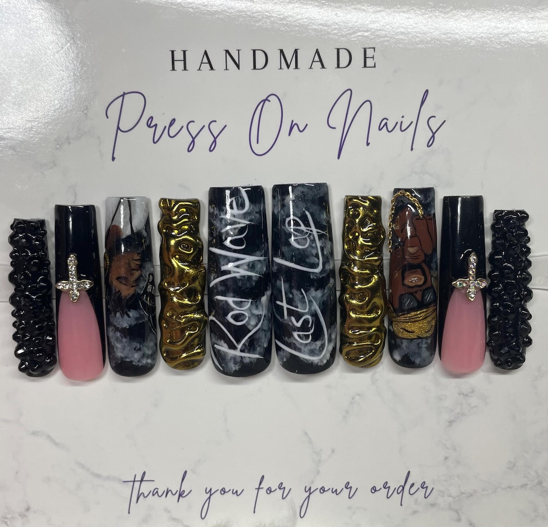Rod Wave Last Lap Press on Nails - Etsy
