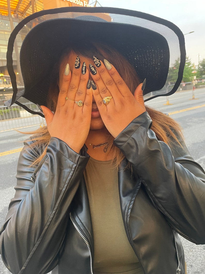 Reputation Era Taylor Swift Nails - Etsy