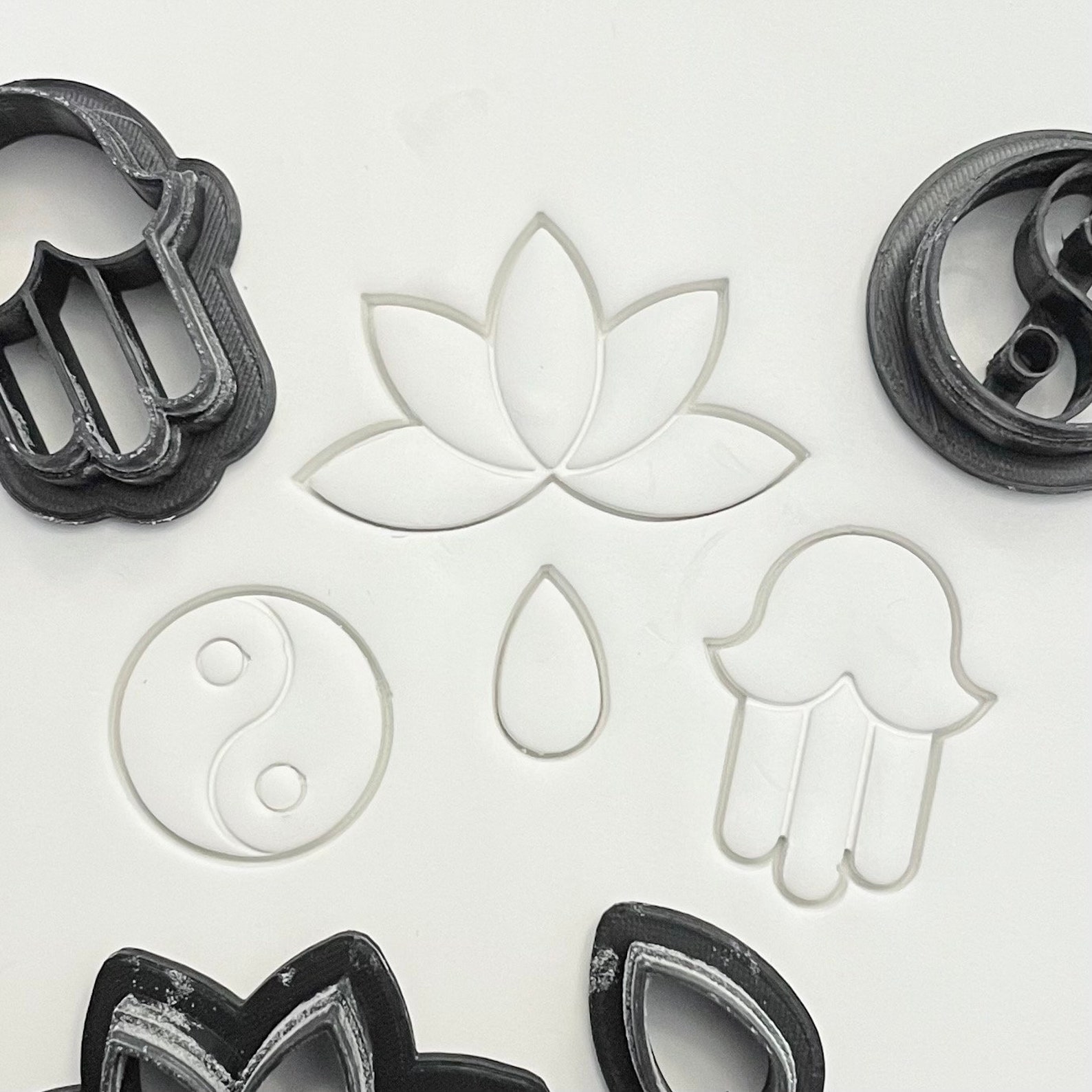 Zen Clay Cutter Collection Yin-yang Clay Cutter Fondant - Etsy