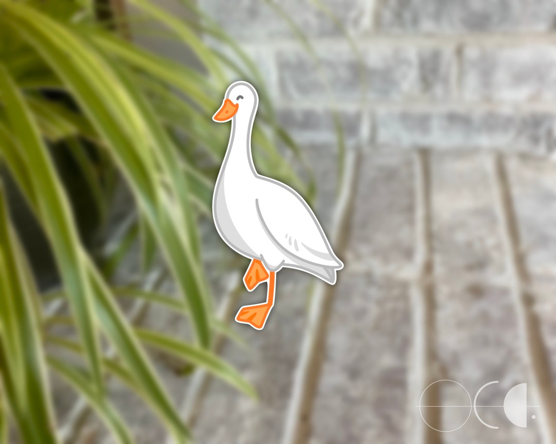 Cute Duck Vinyl Sticker, Duck Vinyl Sticker, Water Bottle Sticker ...