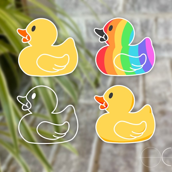 Rubber Duck Sticker - Etsy