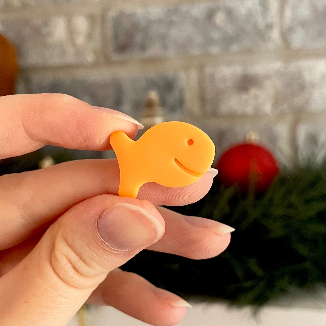 Goldfish Pin and Decorative Magnet, Goldfish Pin, Handmade Pin, Pin ...