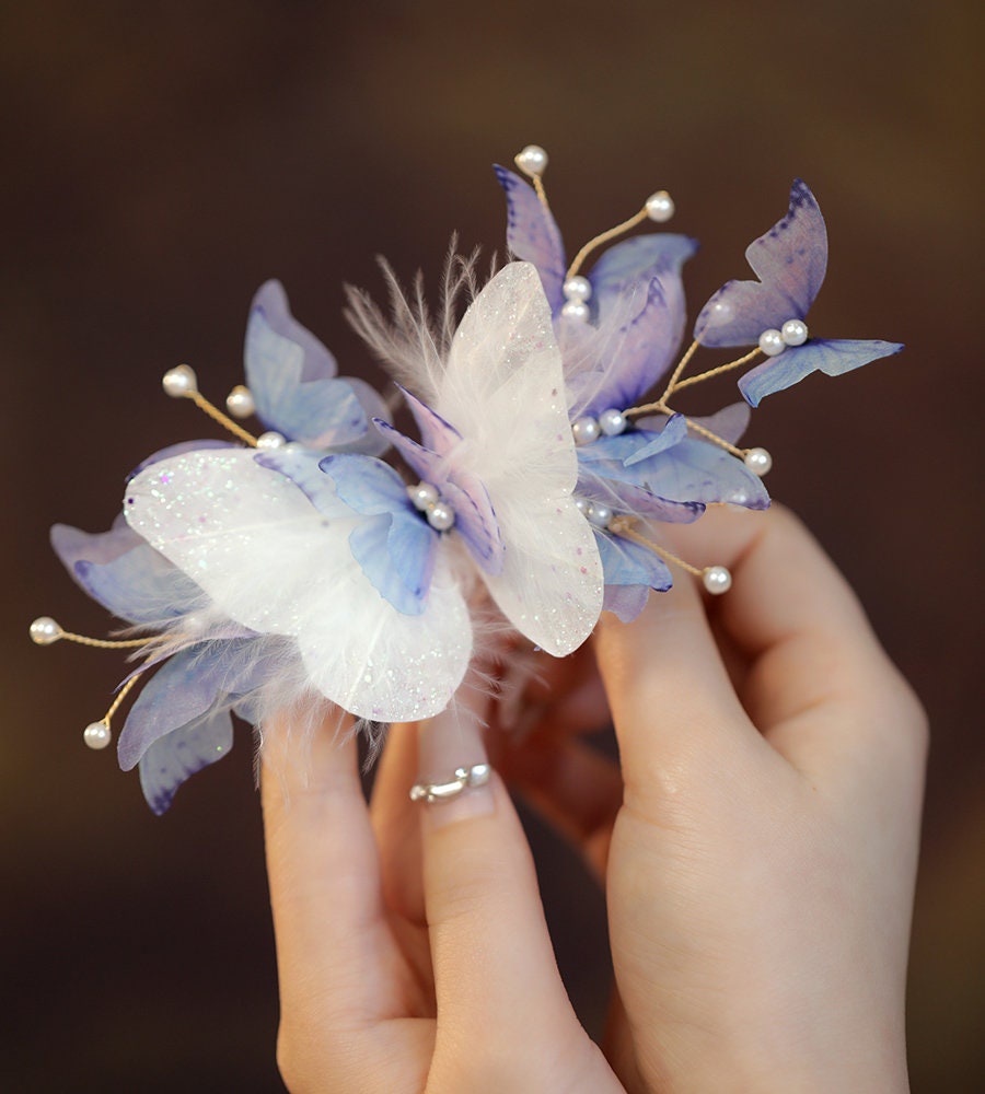 Fairy Butterfly Hairpin Side Hair Clip Ancient Hair Stick - Etsy