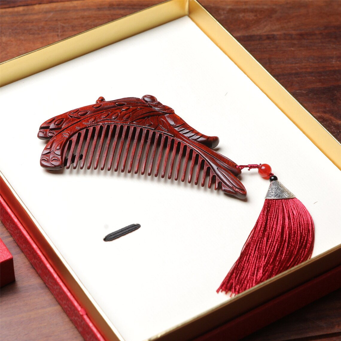 Solid Wood Comb Vintage Hair Stick Tassel Comb Comb Hairpin - Etsy