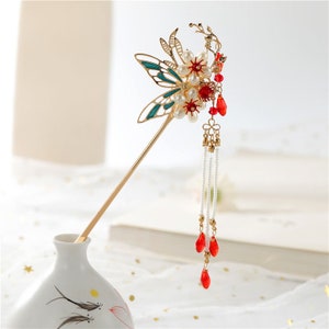 Bride Hair Stick Vintage Chinese Hair Fork Bridal Hair - Etsy