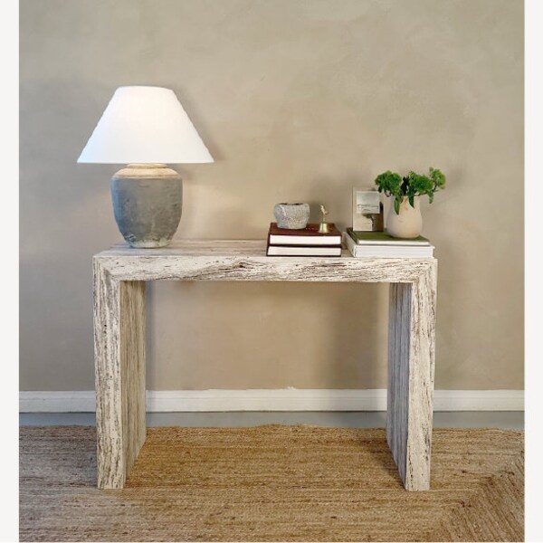 Travertine Console - Etsy
