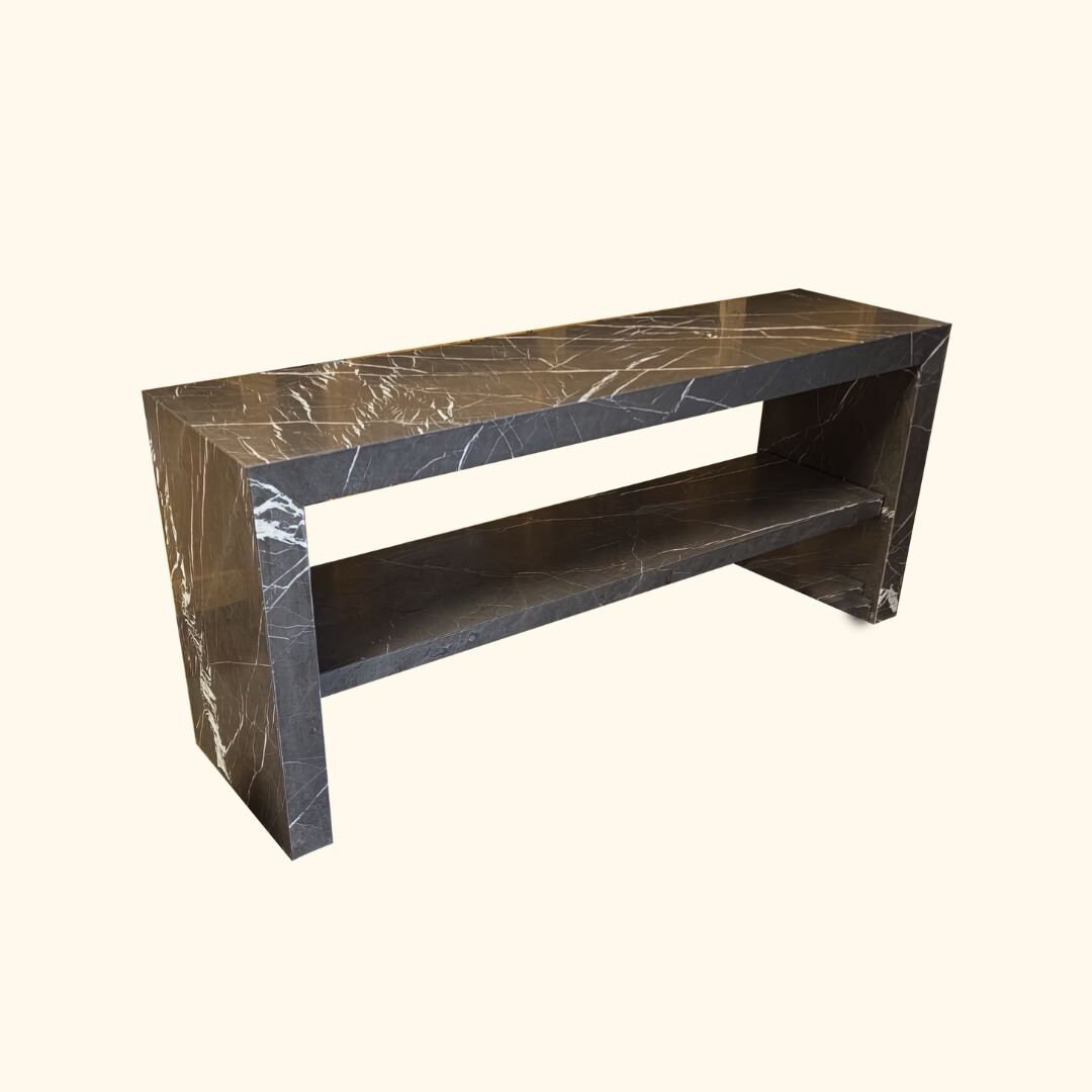 Pietra Grey Marble Tv/sofa Table Console | Black Marble - Etsy