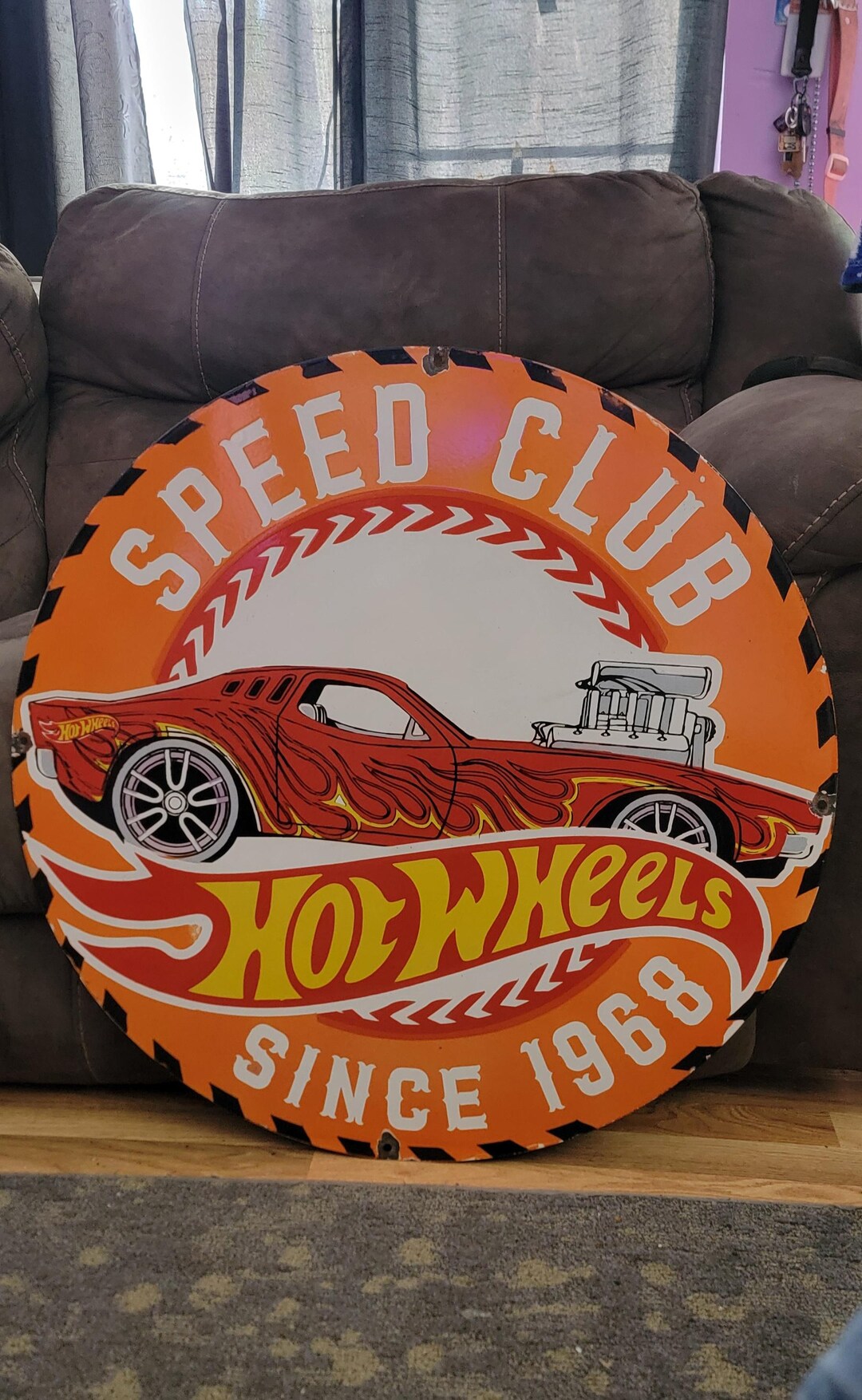 Hot Wheels Speed Club Porcelain Sign - Etsy