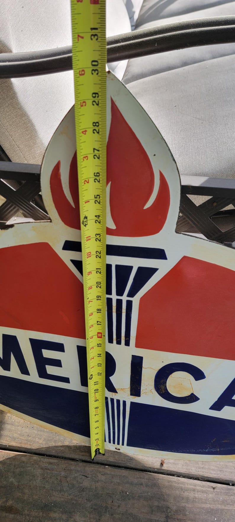 American Gasoline Vintage Porcelain Sign - Etsy