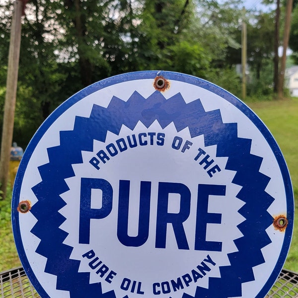 Pure Oil Sign - Etsy