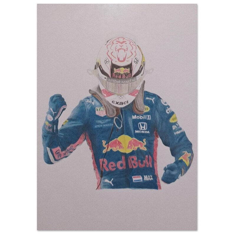 Max Verstappen Poster Drawing Formula 1 Art Wall Art Art - Etsy