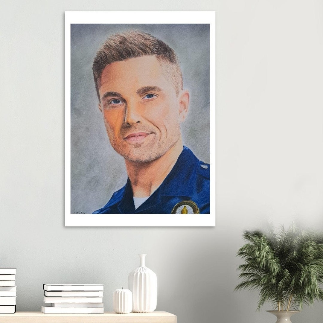 Tim Bradford the Rookie Poster Drawing Fan Art - Etsy