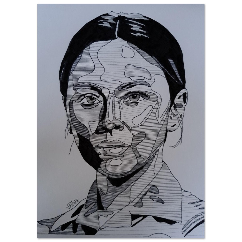 Lucy Chen Pen Drawing Poster the Rookie - Etsy