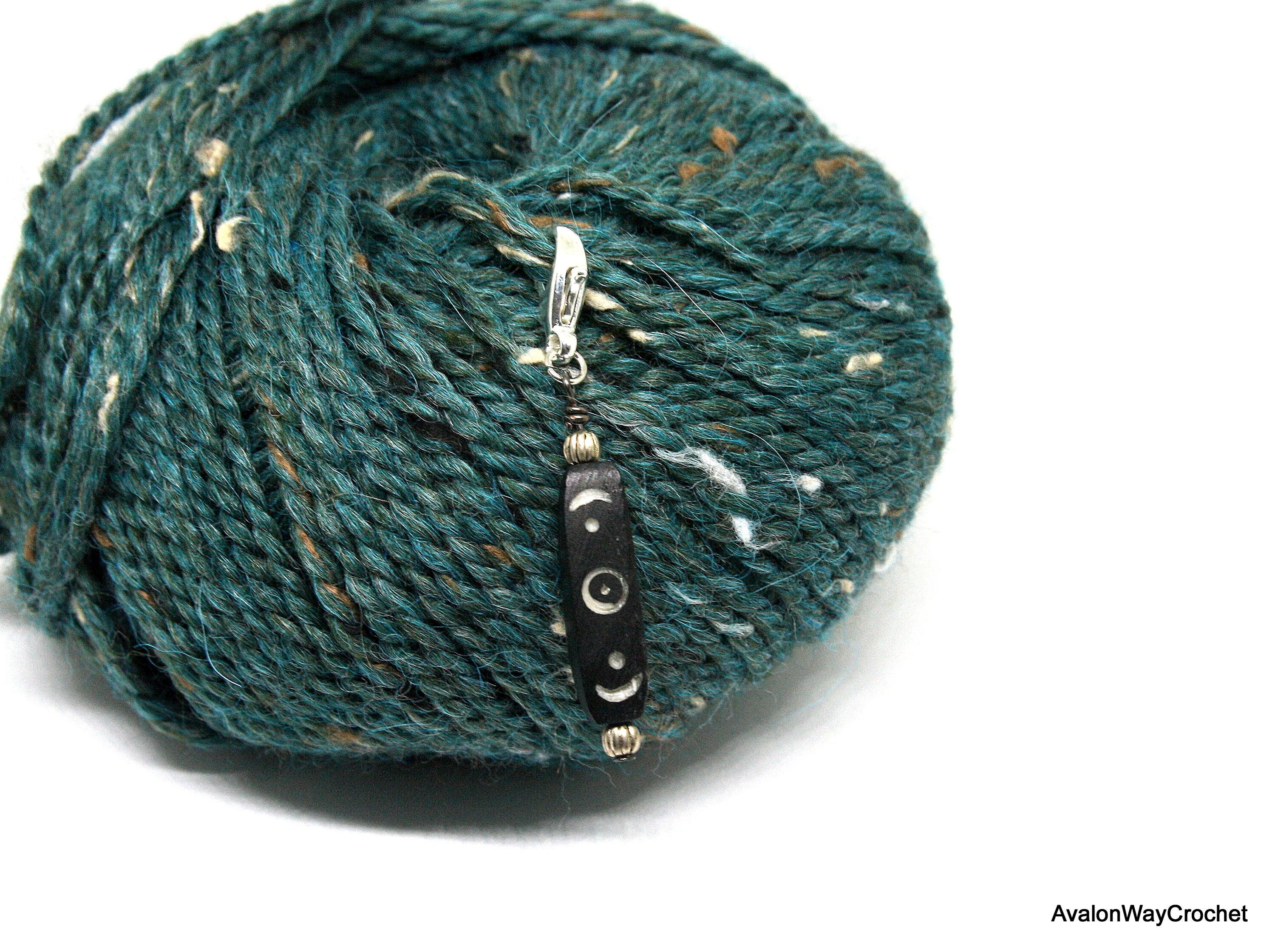 Wood Stitch Marker, Single Charm, Crochet Stitch Marker, Knit Stitch ...