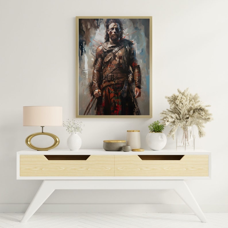 William Wallace Portrait: Iconic Painting of a Scottish Hero - Wall Art ...