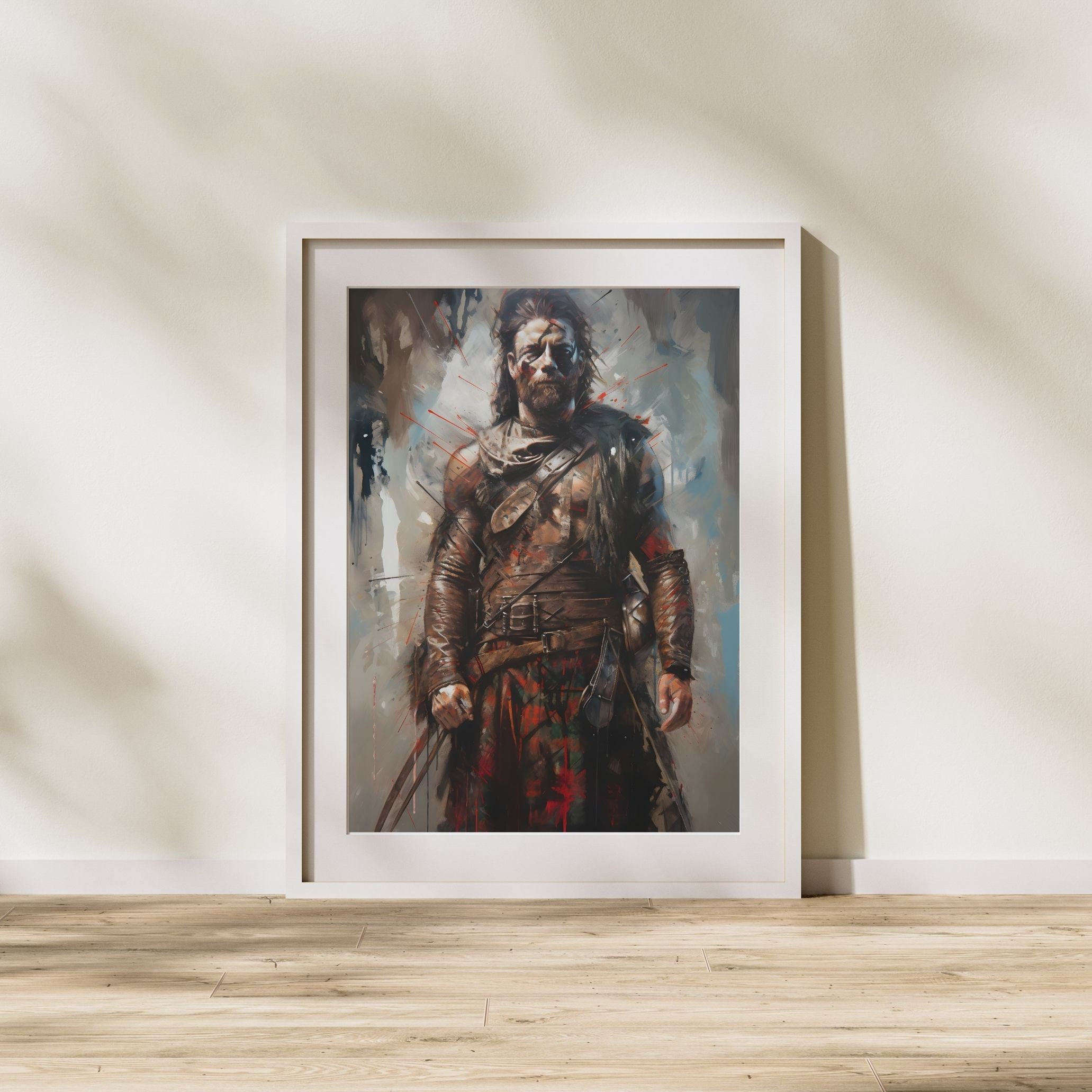 William Wallace Portrait: Iconic Painting of a Scottish Hero - Wall Art ...