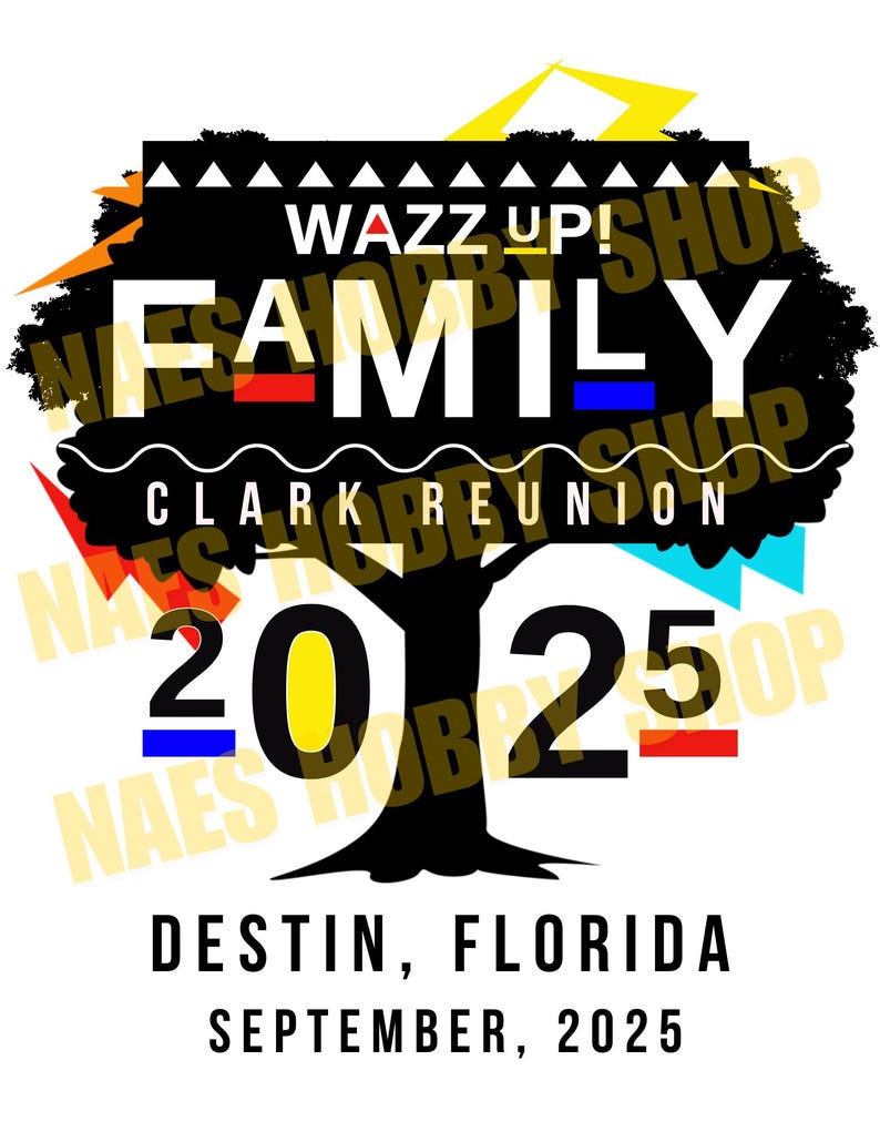 Wazz up Family Reunion 2025 PNG. - Etsy