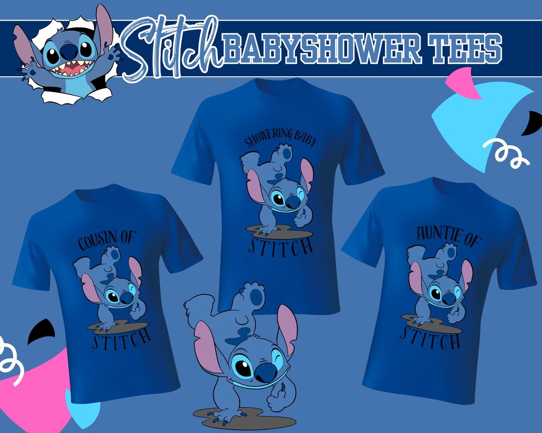 Stitch Baby Shower T-shirt - Etsy