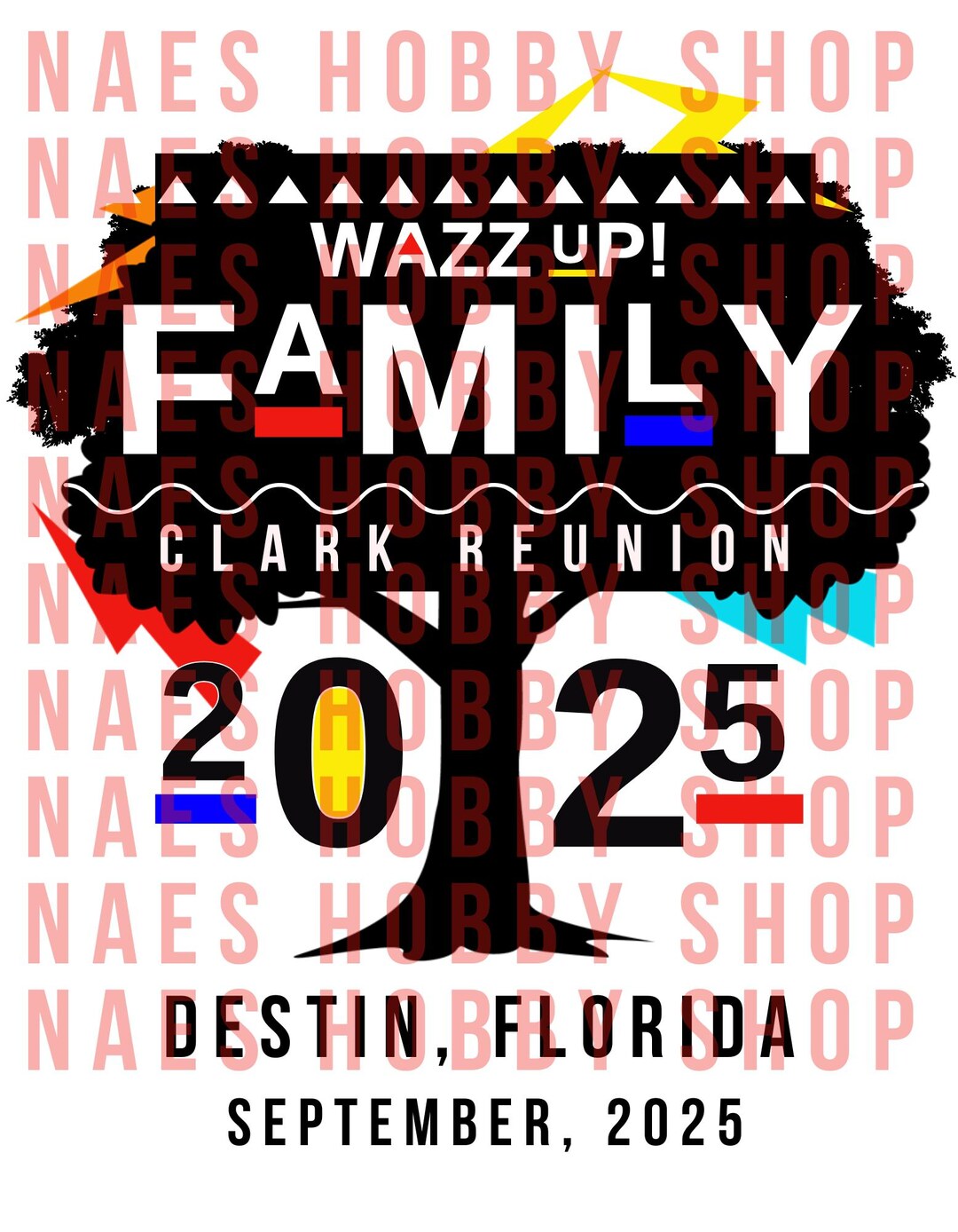 Wazz up Family Vacation Customized Downloadable PNG. - Etsy UK