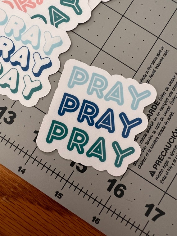 Pray Sticker Jesus Sticker Inspirational Sticker Christian - Etsy