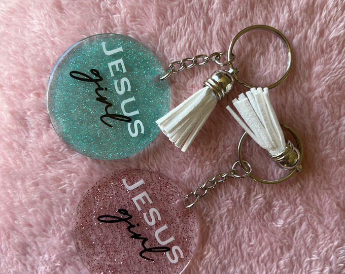 Jesus Girl Keychain, Mama, Acrylic Keychain, Birthday Gift, Valentines ...