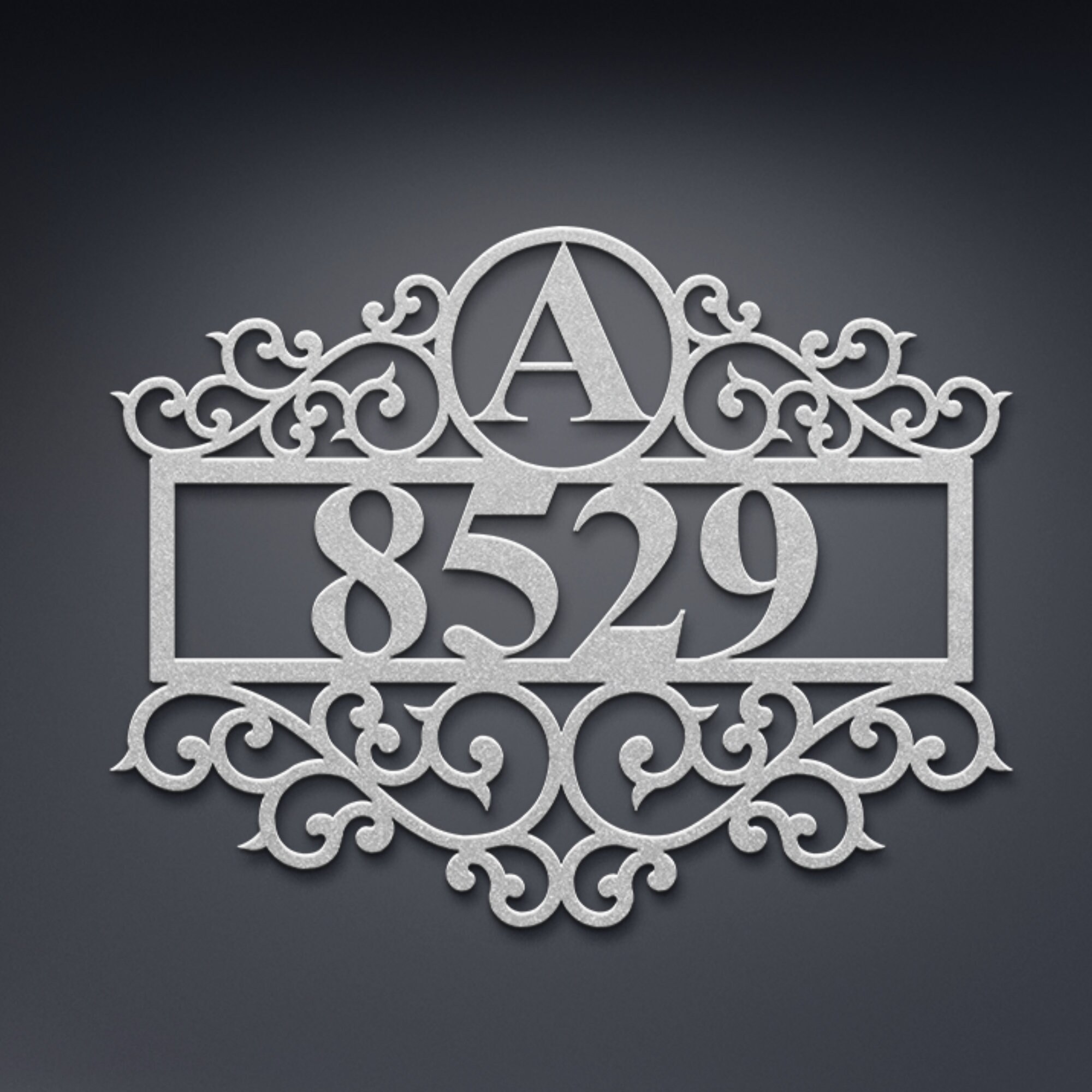 Metal Scroll Sign Front Door Sign Housewarming Gift Address - Etsy