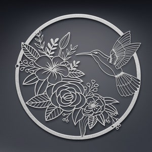 Hummingbird Metal Wall Art Metal Bird Wall Decor, Bedroom Wall Decor ...