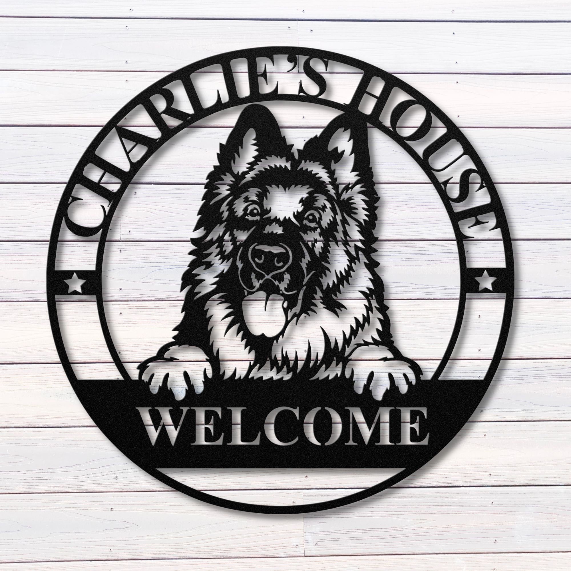 Metal Dog Welcome Sign Custom Dog Metal Sign Dog Metal Wall - Etsy