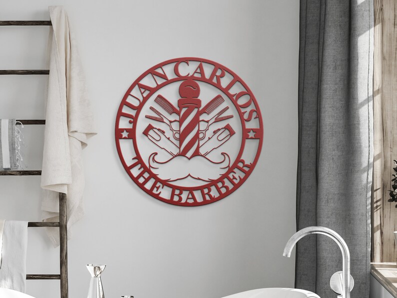 Barber Shop Sign Personalized Barber Sign Custom Barber Shop - Etsy