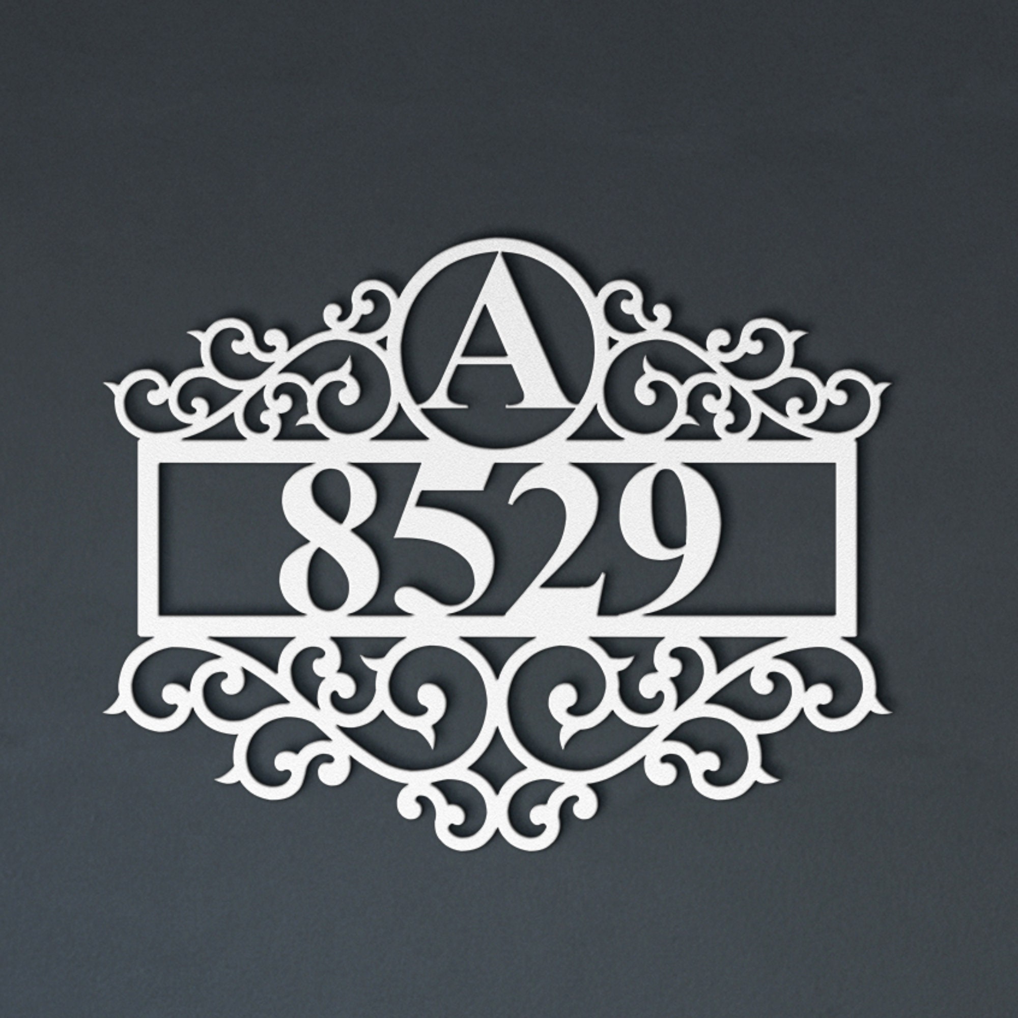 Metal Scroll Sign Front Door Sign Housewarming Gift Address - Etsy