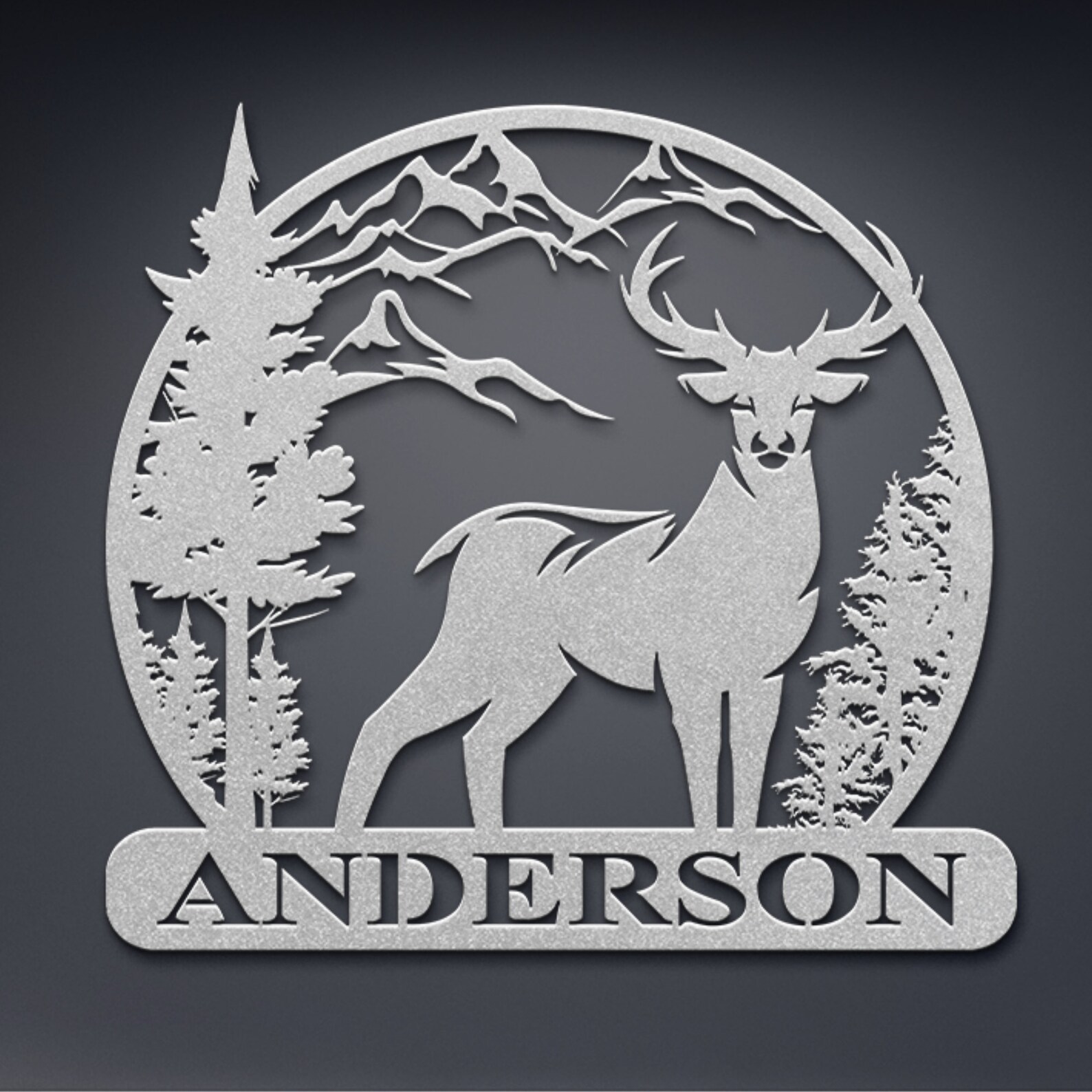 Metal Cabin Signs Personalized Deer Metal Cabin Sign Custom - Etsy