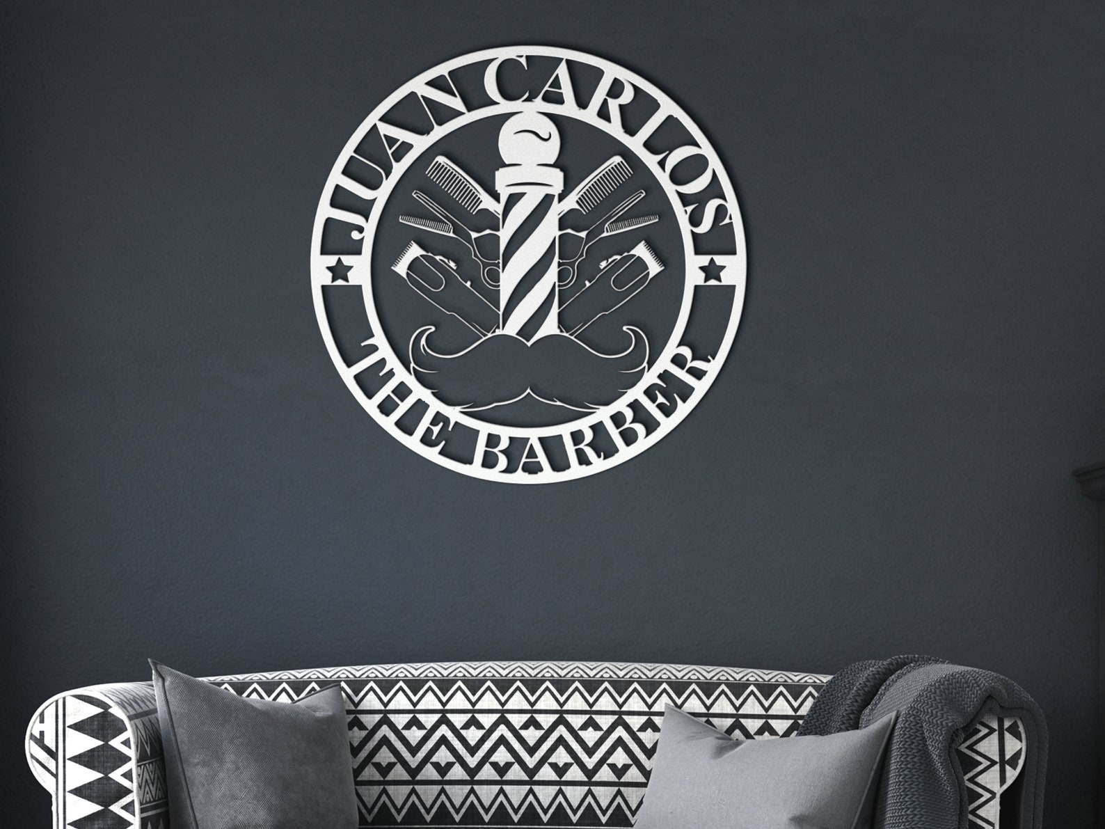 Barber Shop Sign Personalized Barber Sign Custom Barber Shop - Etsy