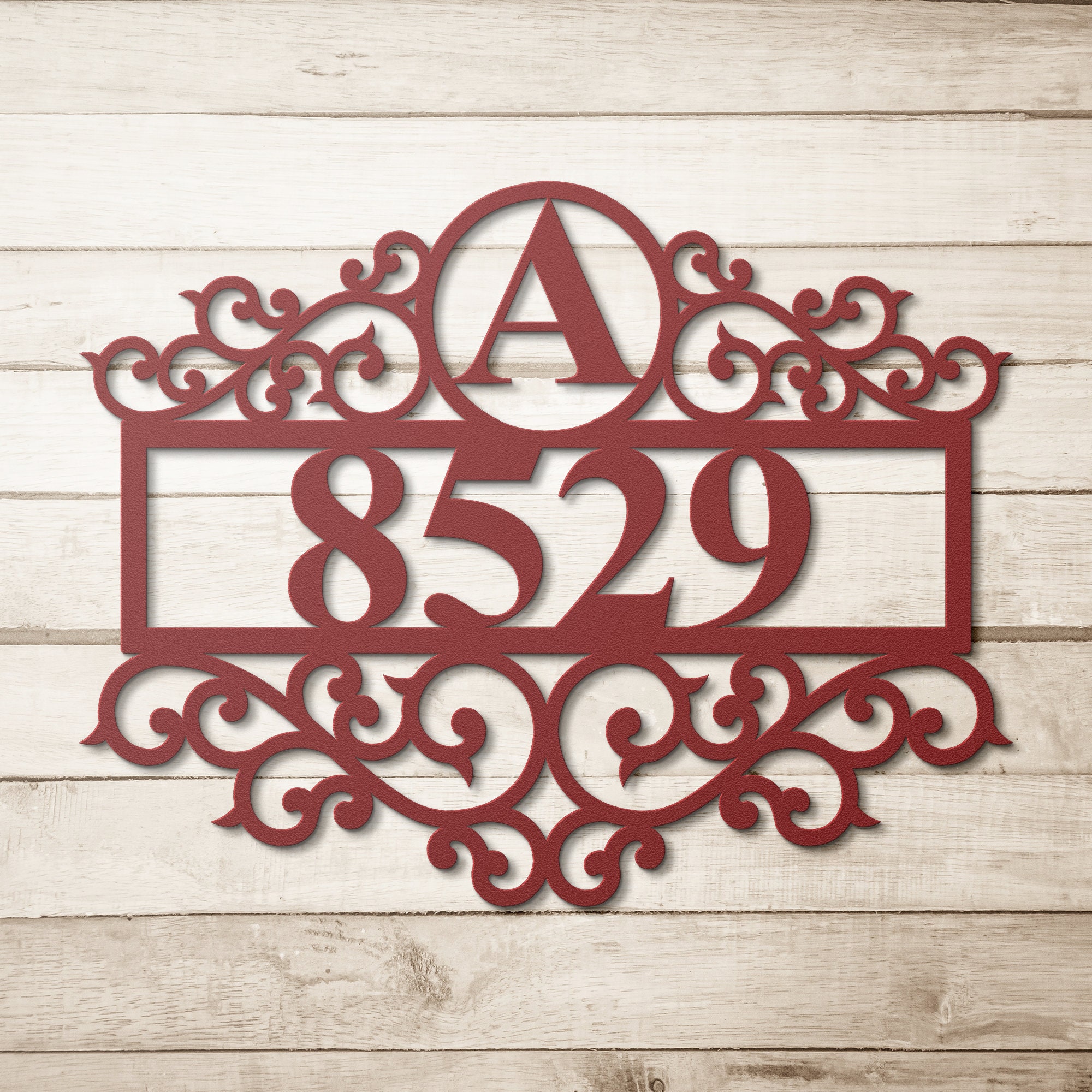 Metal Scroll Sign Front Door Sign Housewarming Gift Address - Etsy