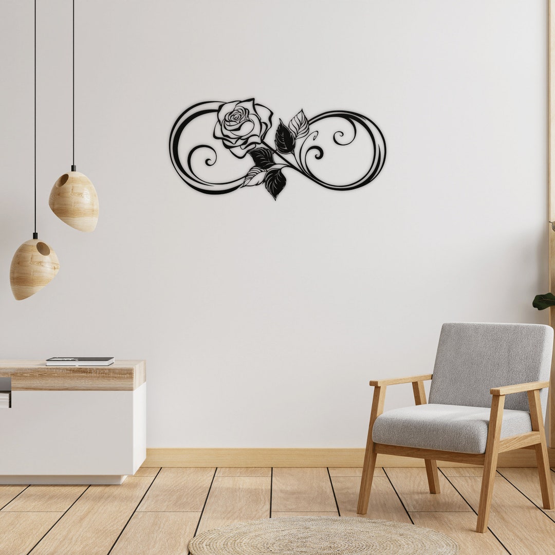 Infinity Sign Metal Wall Art, Infinity Sign Wedding Flower, Couples ...