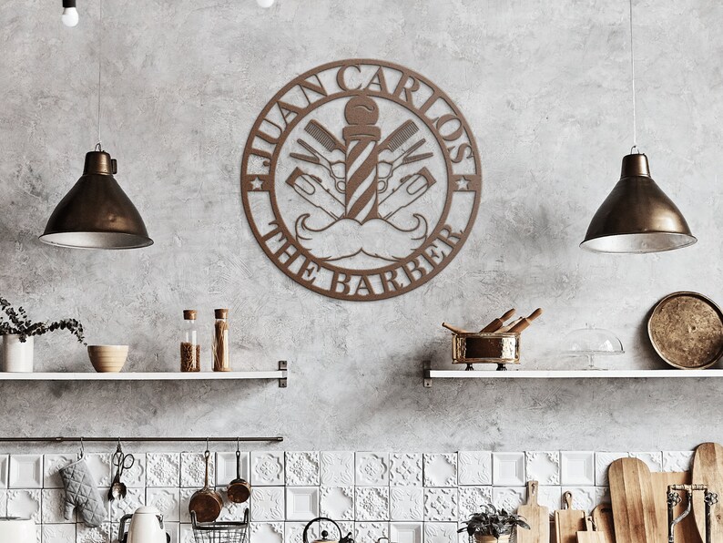 Barber Shop Sign Personalized Barber Sign Custom Barber Shop - Etsy