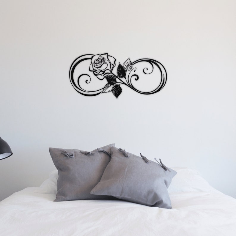Infinity Sign Metal Wall Art Infinity Sign Wedding Flower - Etsy
