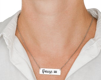 Pause Necklace - Etsy