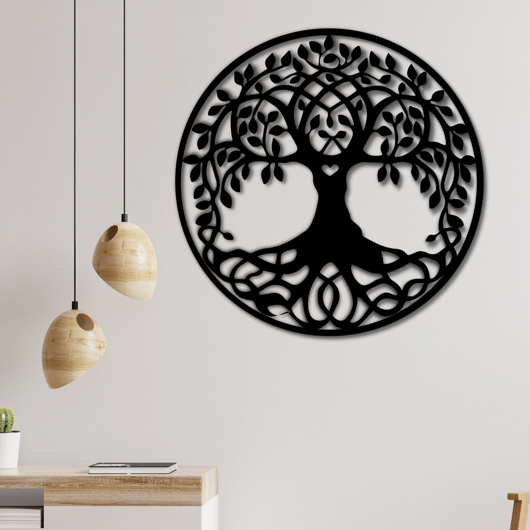 Tree of Life Metal Wall Art, Tree of Life Wall Decor, Life Tree Wall ...