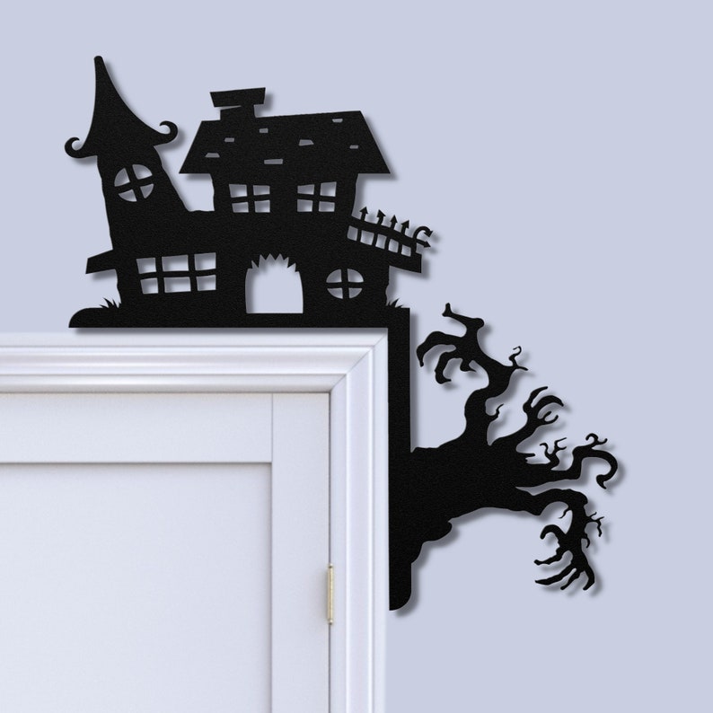 Angry Pumpkin Halloween Door Corner Sign Halloween Metal Wall - Etsy