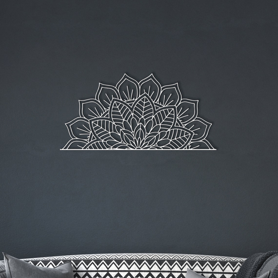 Metal Mandala Wall Art Metal Wall Decor Above Bed Decor - Etsy