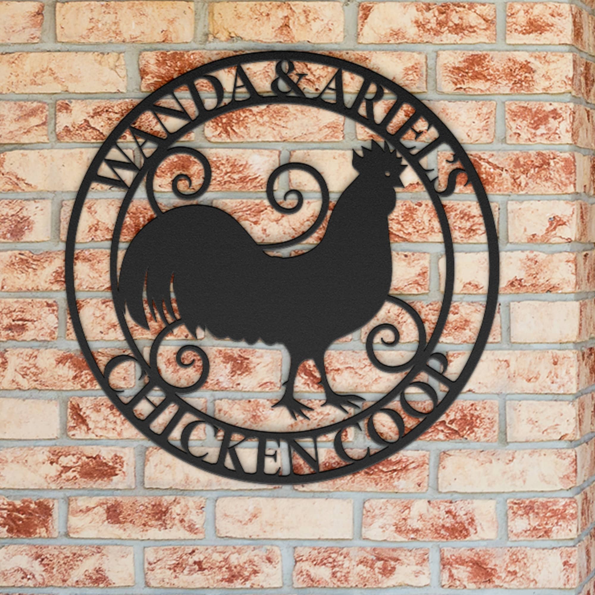 Rooster Metal Sign Rooster Chicken Decor Chicken Coop Sign - Etsy